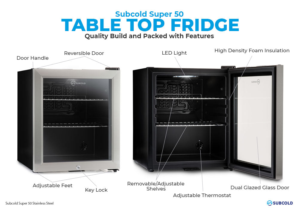 Glass Door Mini Fridges - Glass Front Mini Fridges | Subcold – tagged ...